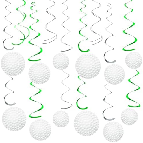 Amazon.com: 54Pcs Golf Hanging Swirls Party Decorations Golf Theme ...