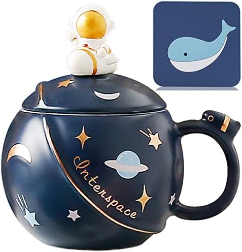 Disoza Astronaut Tasse mit Deckel Planet Cut Mug 450ml Lustige ...