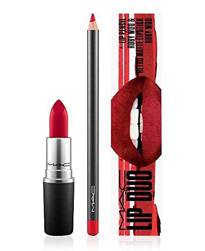 Amazon.com : MAC, Duos, ruby woo lip duo, 1 Count : Beauty & Personal Care