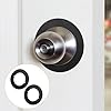 2pcs Scar Plates for Door Knob, Black Round Steel Door Lock Handle ...