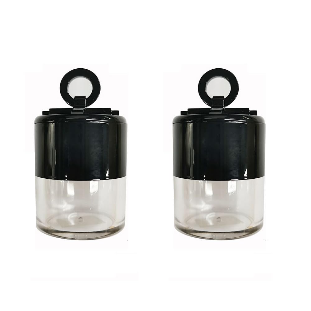 Amazon.com: 2PCS Plastic Loose Powder Case Round Face Powder Container ...