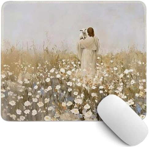 Amazon.com: PaJiaNi Jesus Mouse Pad,Christian Mouse Pad,Vintage Easter ...