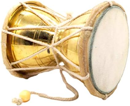 Buy SoilMade Brass Damru, Round Shape, Brass Made, Size Aprox 9cm and ...