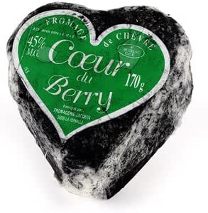 Amazon.com: French Goat Cheese Coeur du Berry w/Ash 6.6 oz.