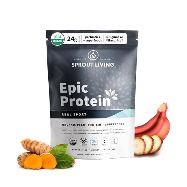 Sprout Living, Epic Protein, Plant Based Protein & Superfoods Powder ...