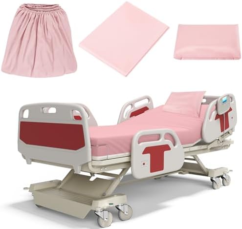 Amazon.com: Moukeren 3 Pcs Hospital Bed Sheets Set Deep Pocket Fitted ...