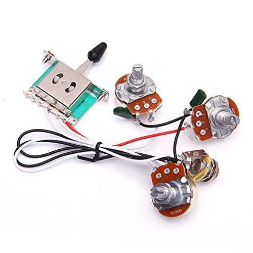 SDR Guitar Wiring Harness 1V2T 1Jack 5Way Switch for Strat : Amazon.in ...