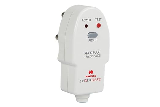 Havells Plastic 16A 30mA PRCD Plug Top (White): Buy Online at Best ...