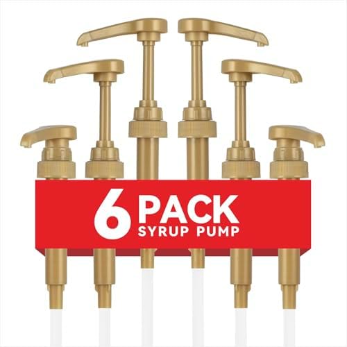 Amazon.com - Neosoge Coffee Syrup Pump Dispenser, 4 Packs of Syrup Pump ...