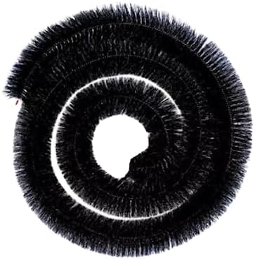6 x Hedgehog Gutter Brush Guard 100mm Black 4m Clean Leaf & Debris Free ...