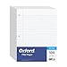 Oxford Filler Paper, 8" x 10-1/2" Wide Ruled Paper, 3 Hole Punch, Loose ...