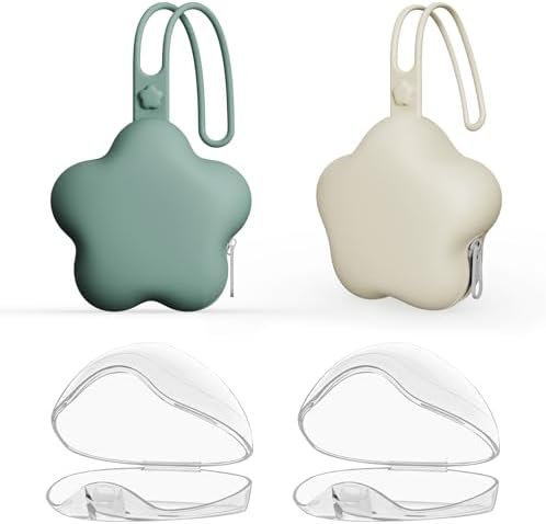 Amazon.com : 4 Pack Pacifier Holder Case,2pcs Silicone Portable ...