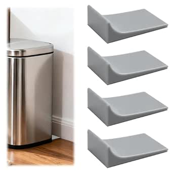 Amazon.com: KCMOSGI 4 Pcs Trash Can Wall Protector, Silicone Trash Can ...