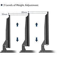 BONTEC Universal Table Top TV Stand Pedestal for 22-65 inch LCD/LED ...
