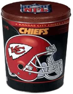 Amazon.com : NFL 9302131 Kansas City Chiefs Tapered Gift Tin, 3 Gallon ...