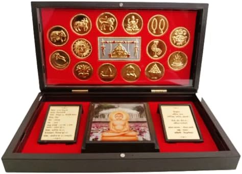 Buy Brass Blessing Gold Plated Lord SHRI ASHTALAKSHMI Pocket Temple– Lakshmi - an Unique Office ...