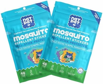 Amazon.com: NATPAT BuzzPatch Mosquito Patch Stickers for Kids - All ...