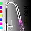 Nooled LED Water Faucet Stream Light 7 Colors Changing Glow Shower Tap ...