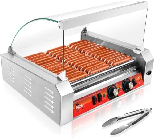 Amazon.com: 1670w Hot Dog Rollers,11 Rollers 30 Hotdog Roller Grill ...