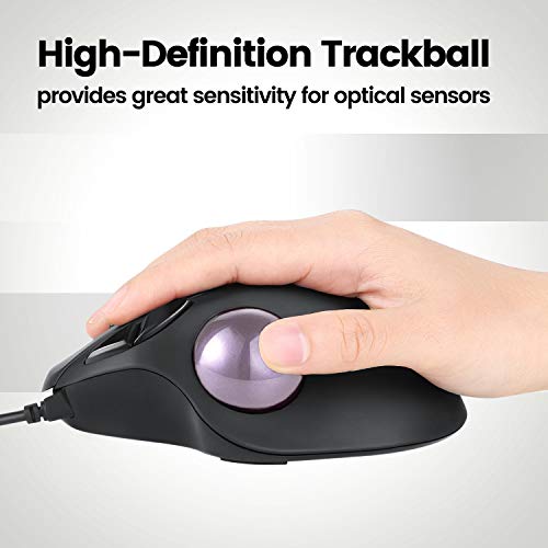 Perixx PERIPRO-303 GLV Small Trackball, 1.34 Inches Replacement Ball ...