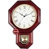 Amazon.com: JUSTIME Traditional Schoolhouse Solid Wood Roman Pendulum ...