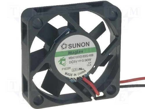 Sunon MB40100V2-A99 Fan 40 x 40 x 10 mm DC 5 V 5800 rpm 27 dBA Vapo ...