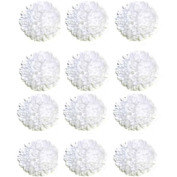 Amazon.com: Bulk Homecoming Mum Flower 7.5" White Homecoming Mum ...