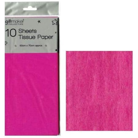 Fuchsia (Pink) Tissue Paper 48 Sheets Roll : Amazon.co.uk: Home & Kitchen