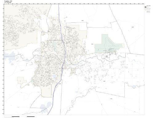 ZIP Code Wall Map of Pueblo, CO ZIP Code Map Not Laminated: Amazon.com ...