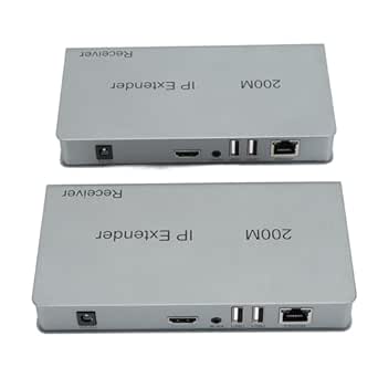 200M KVM IP Extender, HD Multimedia Interface KVM Over IP Extender for ...