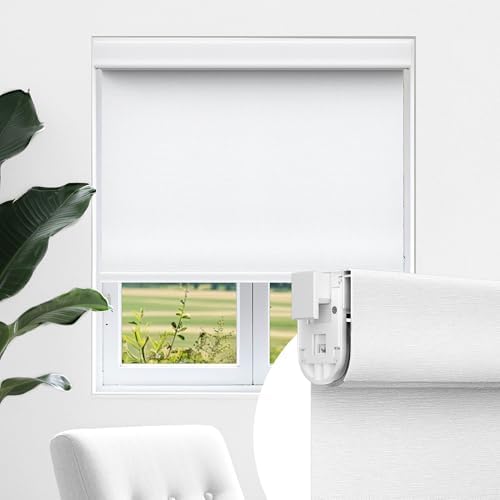 Amazon.com: Allesin ZEN No Drill No Tools 100% Blackout Roller Shades ...