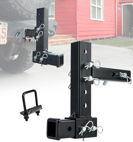 Amazon.com: Aupar Patent Designed Hitch Riser with 4"-10" Drop/Rise ...