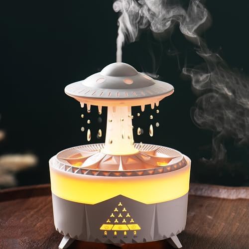 Amazon.com: UFO Raindrop Humidifiers for Bedroom Home, Biupky 350ML ...
