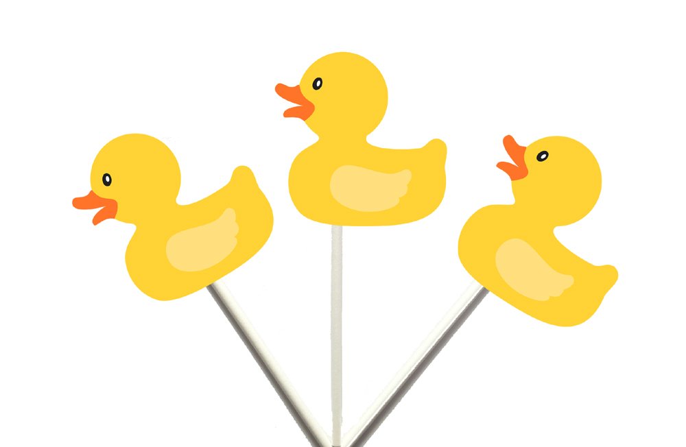 Rubber Duck Cupcake Toppers