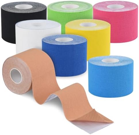 Amazon.com: Yeoda Kinesiology Tape 8 Rolls, Original Cotton Elastic ...