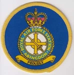 PATCHMANIA RAF Patch Royal Air Force Station Abingdon Crest 92mm ...