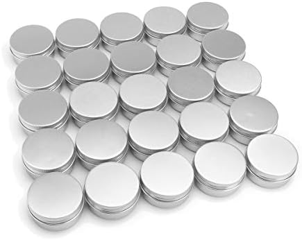 Amazon.com: OBKJJ 96 Pack Round Cans with Screw Lid 2 Oz Aluminum Metal ...