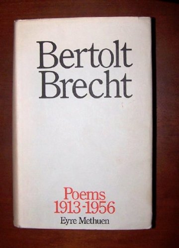 Amazon.com: Bertolt Brecht Poems 1913-1956: 9780413463807: Brecht ...