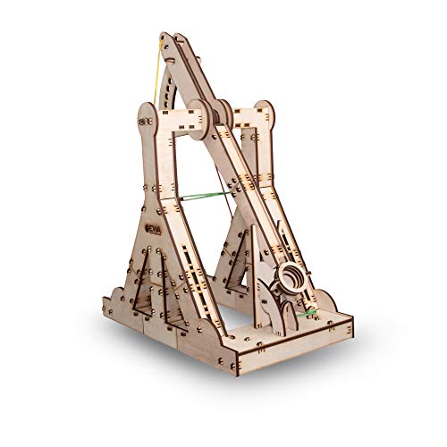 Buy EWA Eco-Wood-Art Desktop Wooden Model Kit Trebuchet - 3D Mechanical ...