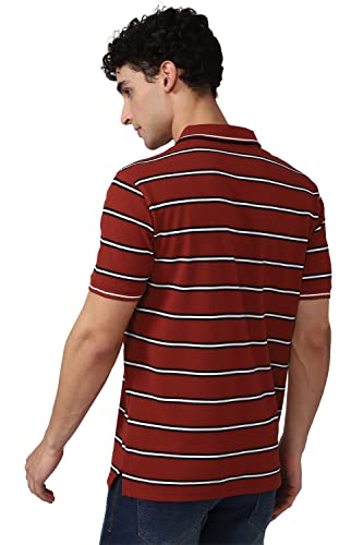 Buy Peter England Men's Regular T-Shirt (PCKWSRGFA31503_Red S) at Amazon.in
