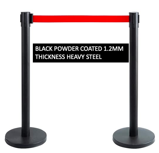 Bank Line Dividers Flexzion Crowd Control Retractable Belt Barrier
