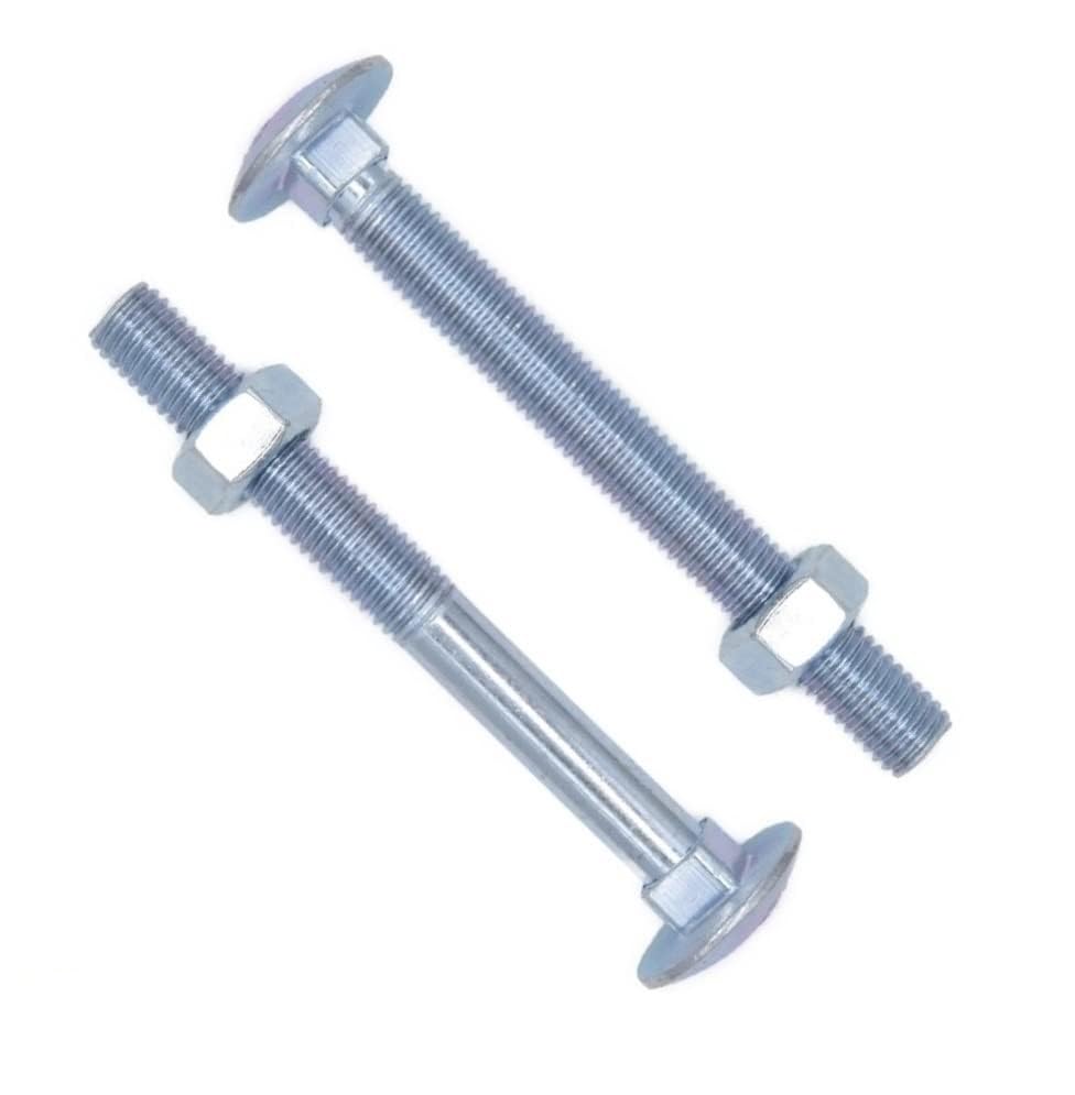 M8 (8mm x 70mm) Coach Bolts Cup Square Hex Carriage Screws (10pcs Bolts ...