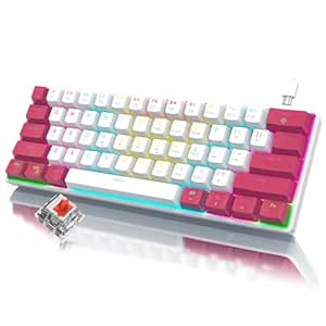 Amazon.in: Buy RAZEAK Portable 60% Mechanical Gaming Keyboard, Compact ...