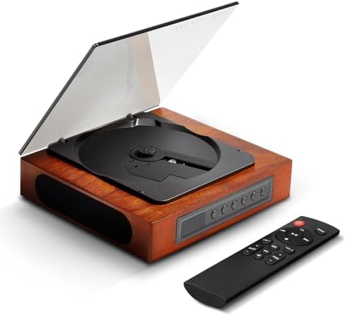 Amazon.com: THINKYA DVP-560 Retro CD Player with Speakers, Portable CD ...