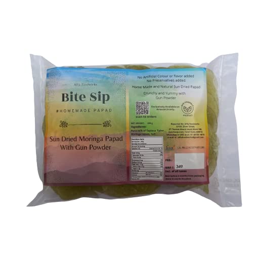Bite Sip Homemade Sun Dried Papad with Gun Powder Masala | Tapioca ...