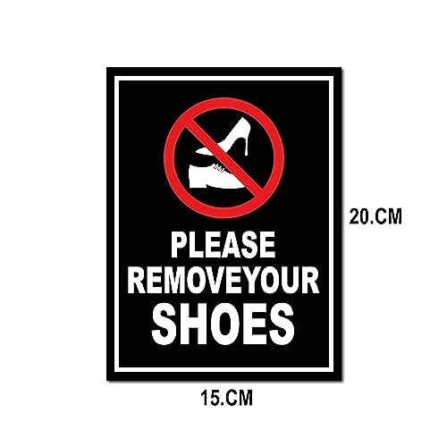 Buy SIGN EVER Please Remove Your Shoes Sign Board for Office Bank ...