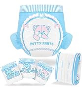 Amazon.com: Littleforbig Adult Diaper 10 Pieces - ABDry White Diapers ...