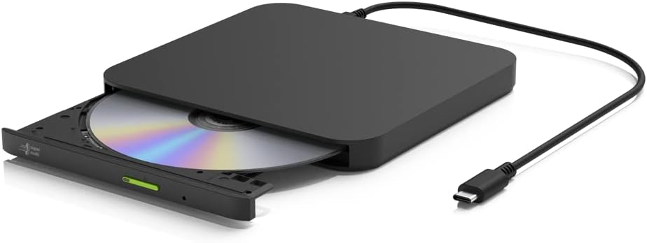 Amazon.com: Portable External USB DVD Drive Compatible for Microsoft ...