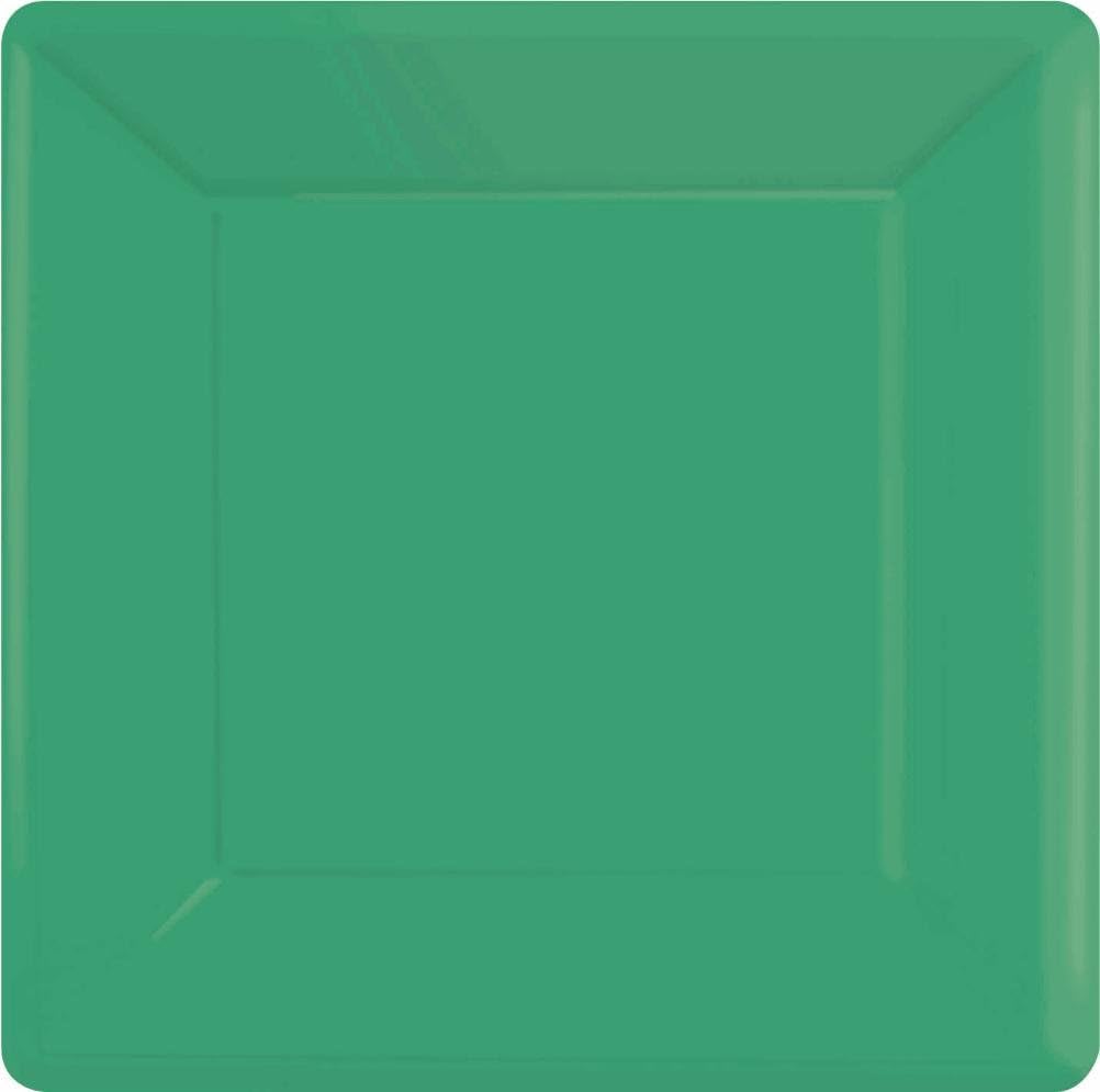 Amazon.com: 10 1/4" Green Square Paper Plates 20 per pack : Toys & Games