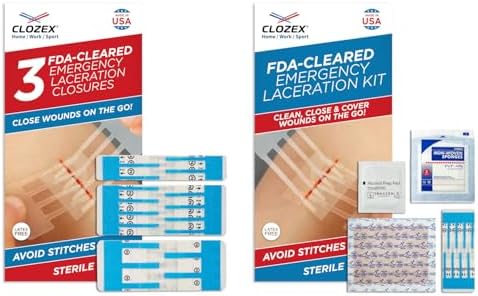 Amazon.com: Clozex Emergency Laceration Closure & Kit FSA HSA Eligible ...